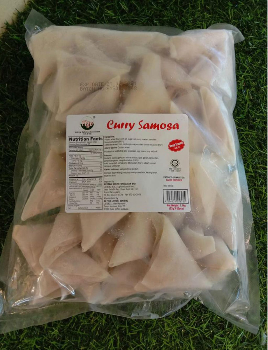Figo Curry Samosa 1.1kg – MC Maju Cold Storage Sdn Bhd