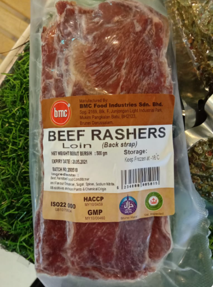 BMC Beef Rashers (500g) – MC Maju Cold Storage Sdn Bhd